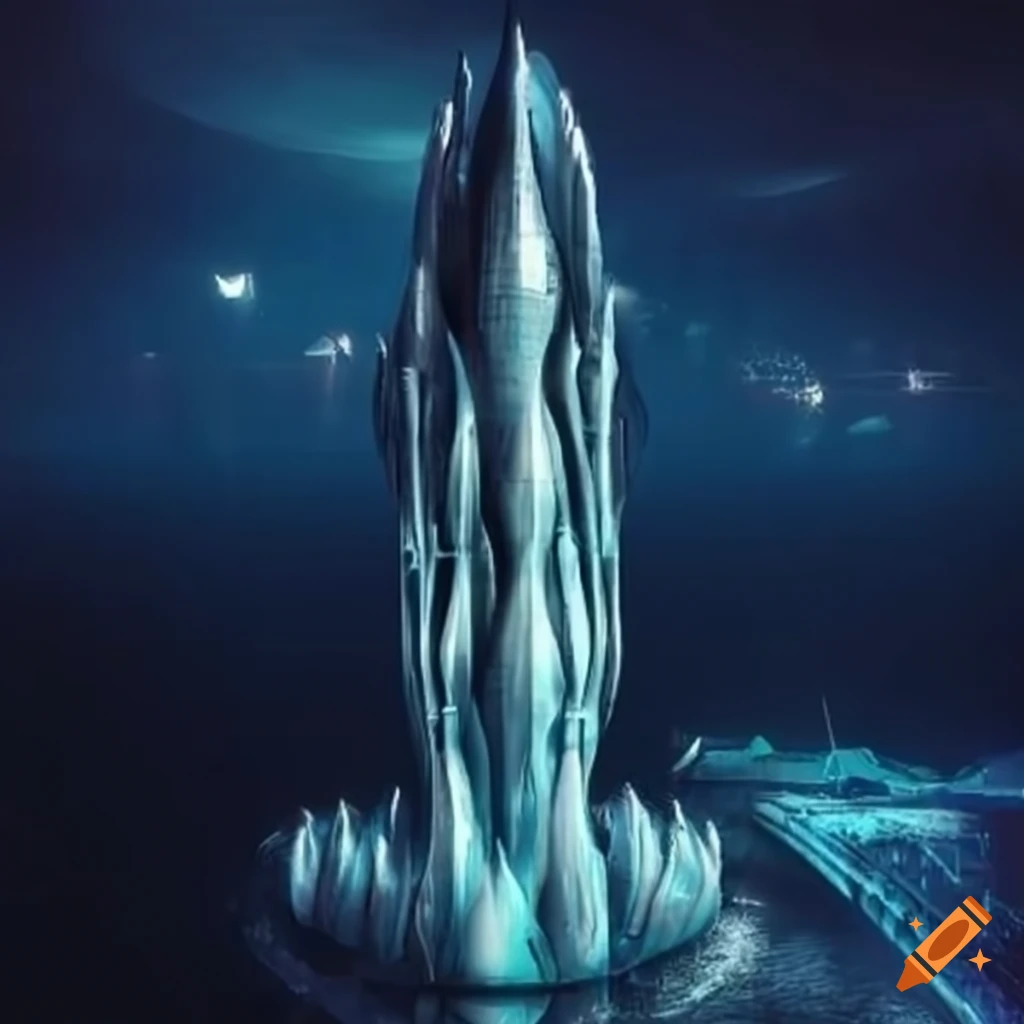 Organic alien skyscraper