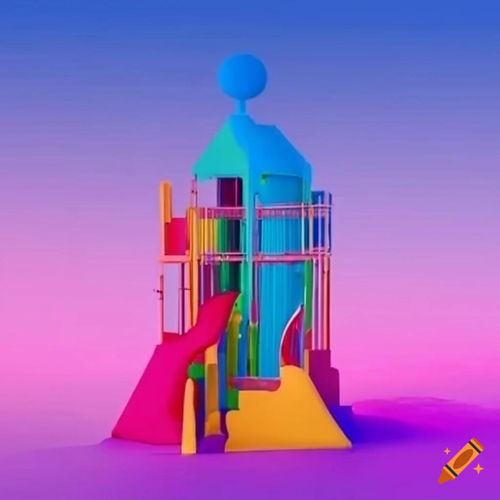 Colorful And Surreal Playground On Craiyon