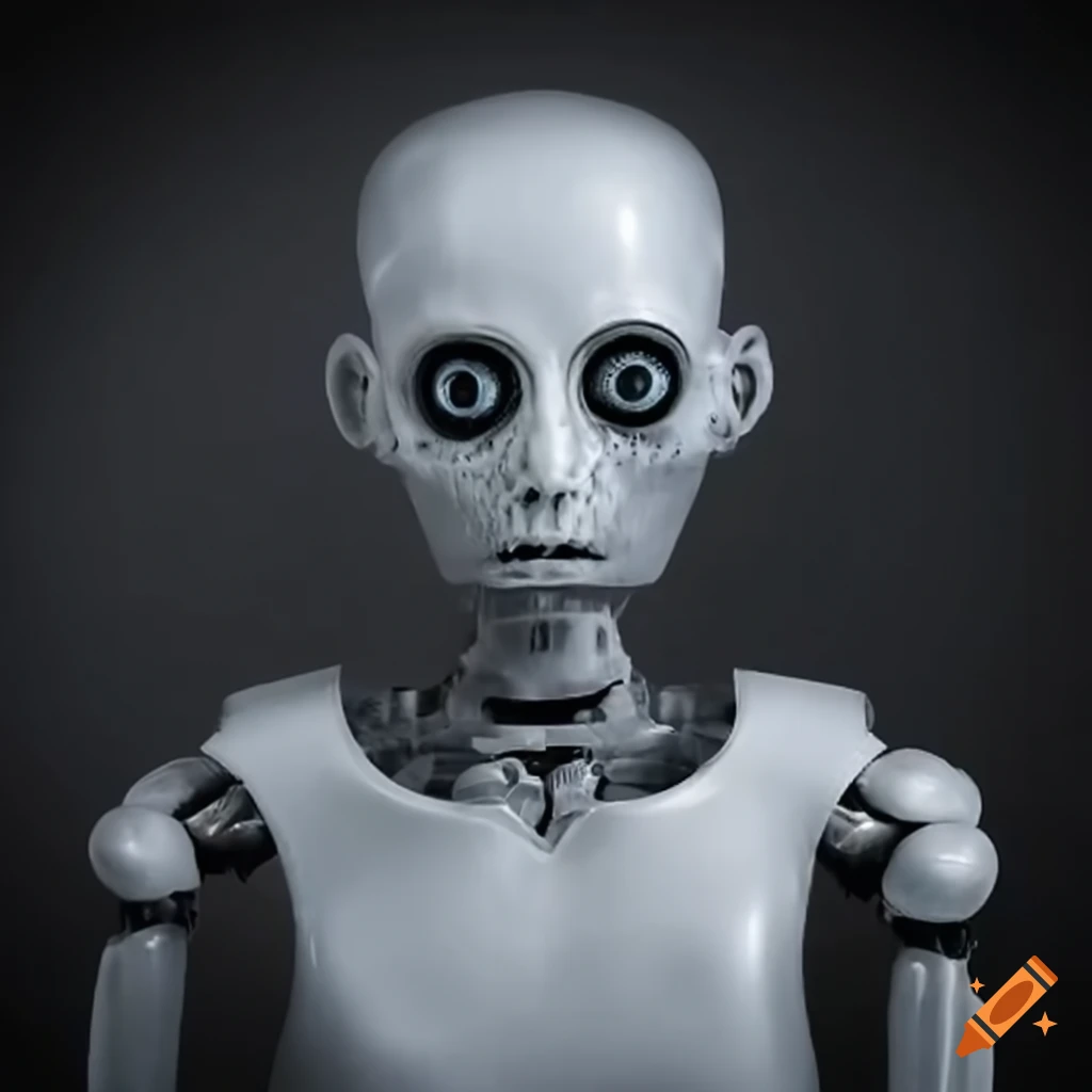 Realistic ghostly robot on Craiyon