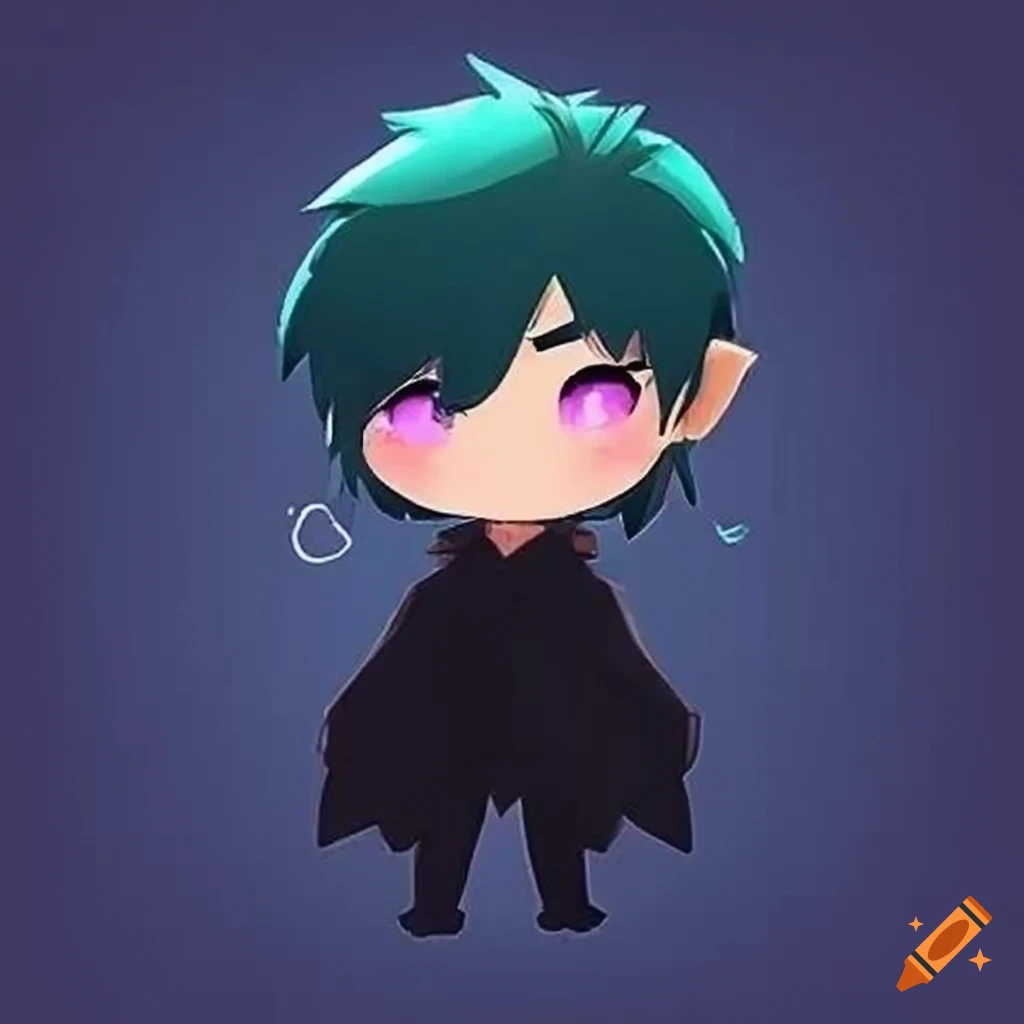 Unique and cute main character with a hint of anxiety on Craiyon