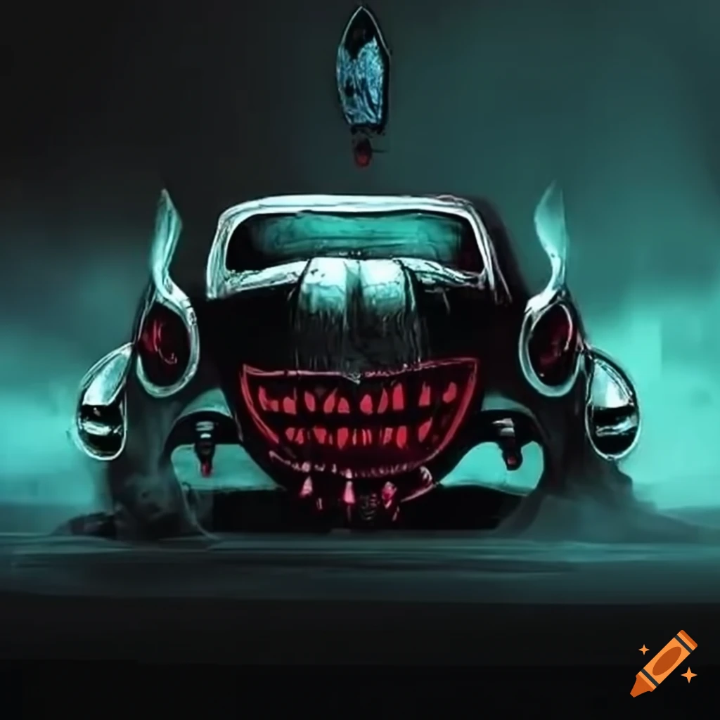 Concept car with a dark and sinister design