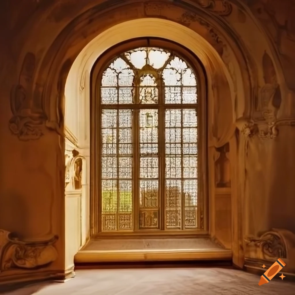 Dresden palace window on Craiyon