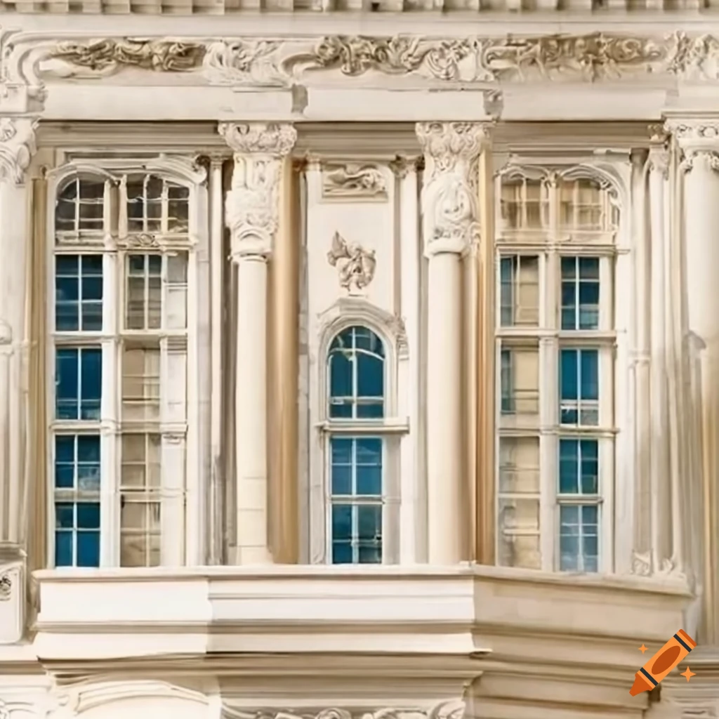 Rococo interior with ornate staircase and altar on Craiyon