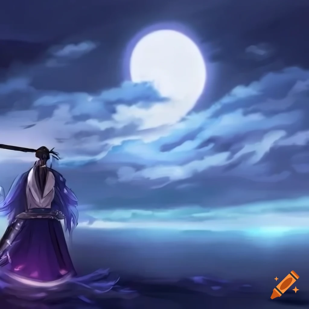 Anime-style artwork of cloud warriors with zanpakuto on Craiyon