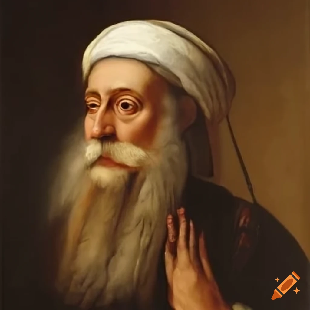 Oil painting of a Muslim holding Poland flag on Craiyon