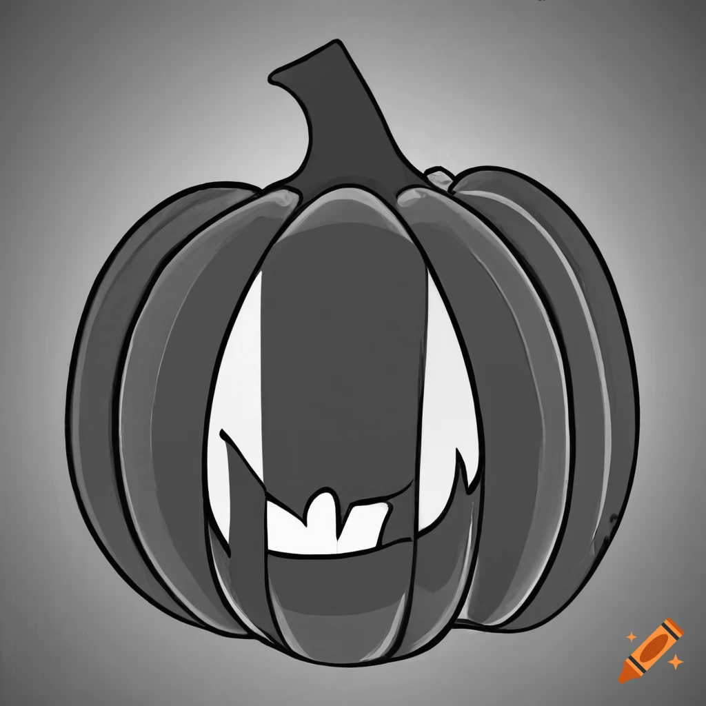 Cubist style illustration of a pumpkin on Craiyon