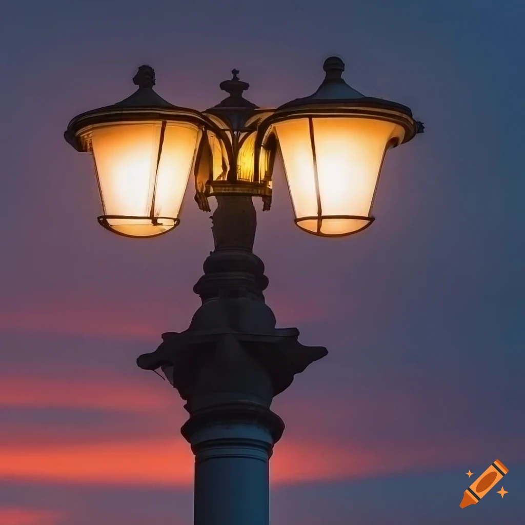 Colorful street lights illuminating the architecture of uman city in ...