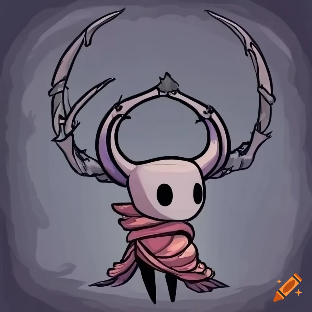 Intricate illustration of the False Knight boss in Hollow Knight on Craiyon