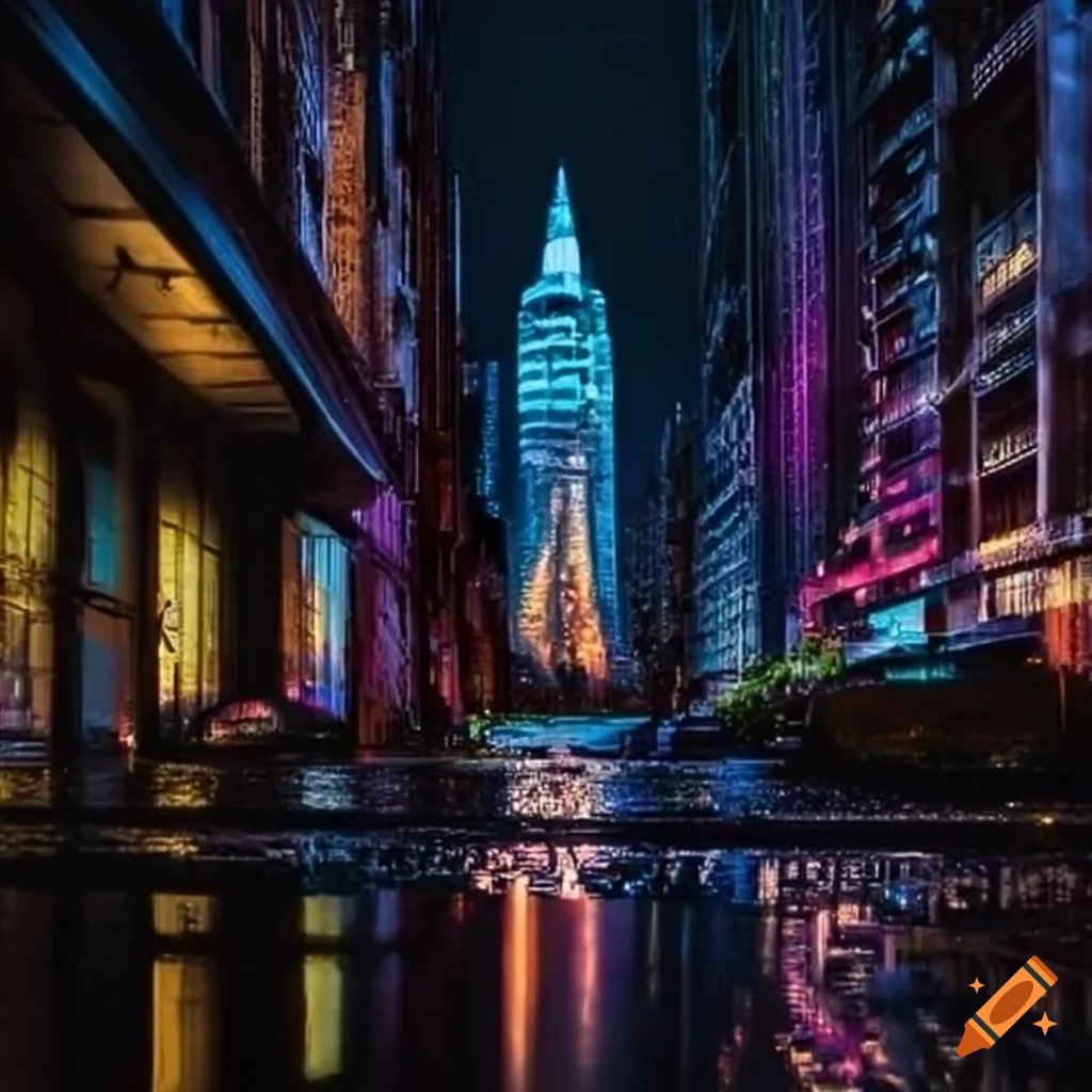 Macro photography of a city scene