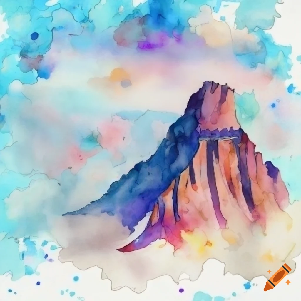 Watercolor painting of hermes with winged sandals