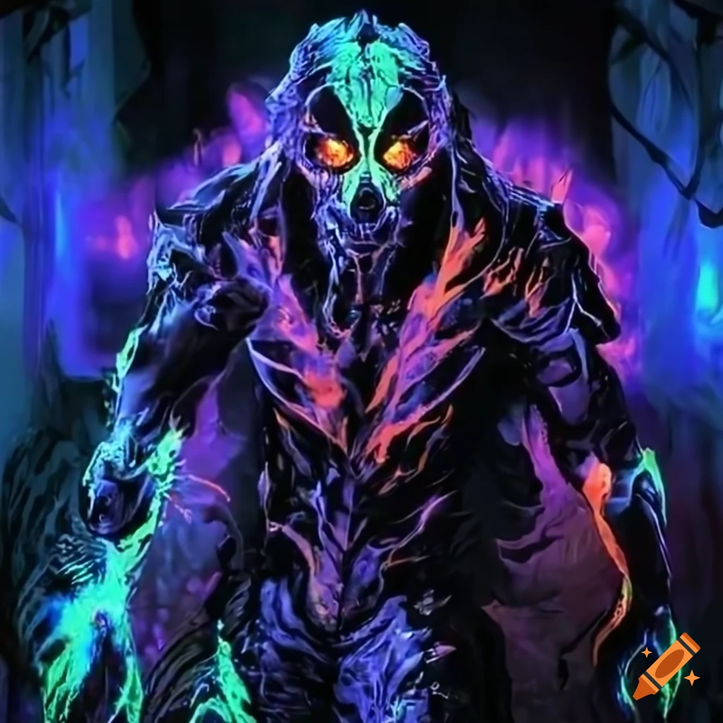 Space vampire illustration on Craiyon