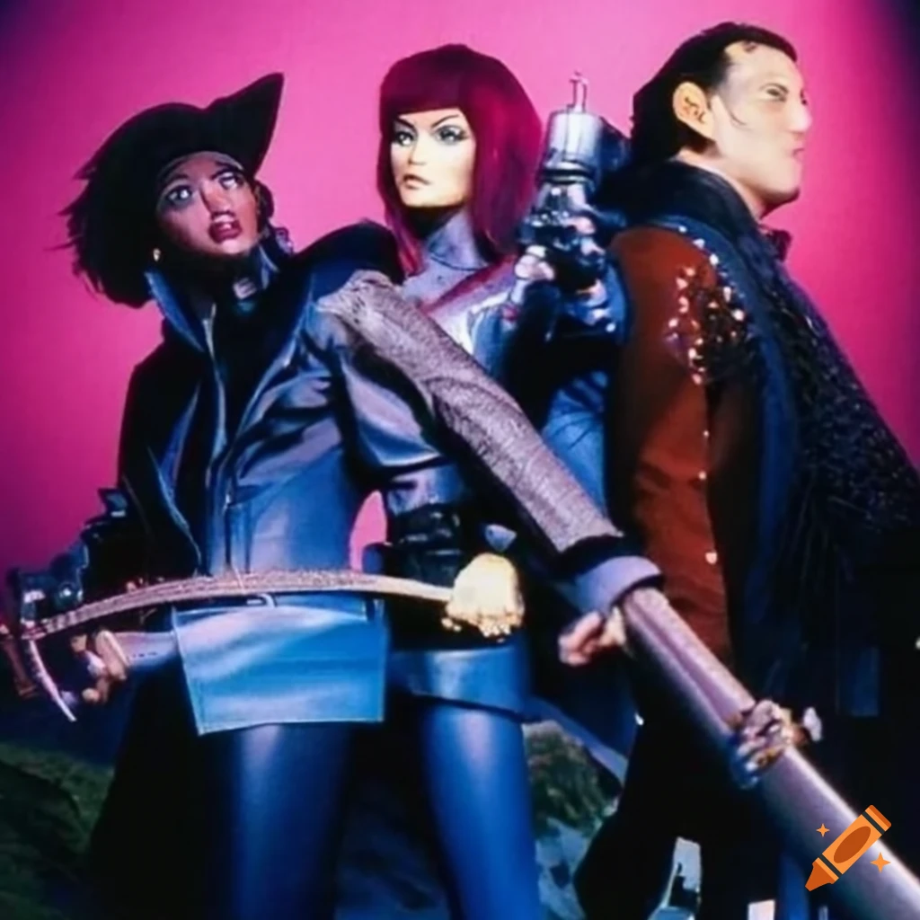 Collage of 1990s pop culture references on Craiyon