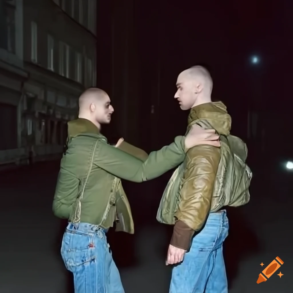 Group of stylishly dressed teenage boys walking together on Craiyon