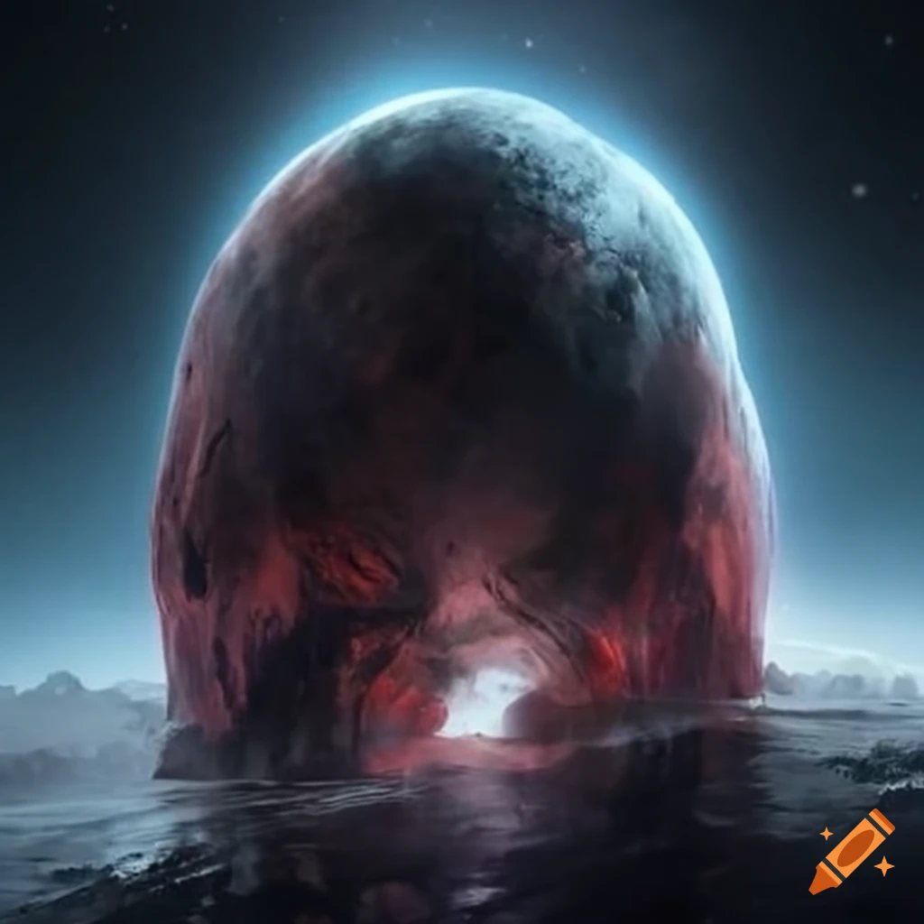 Conceptual art of a dying planet