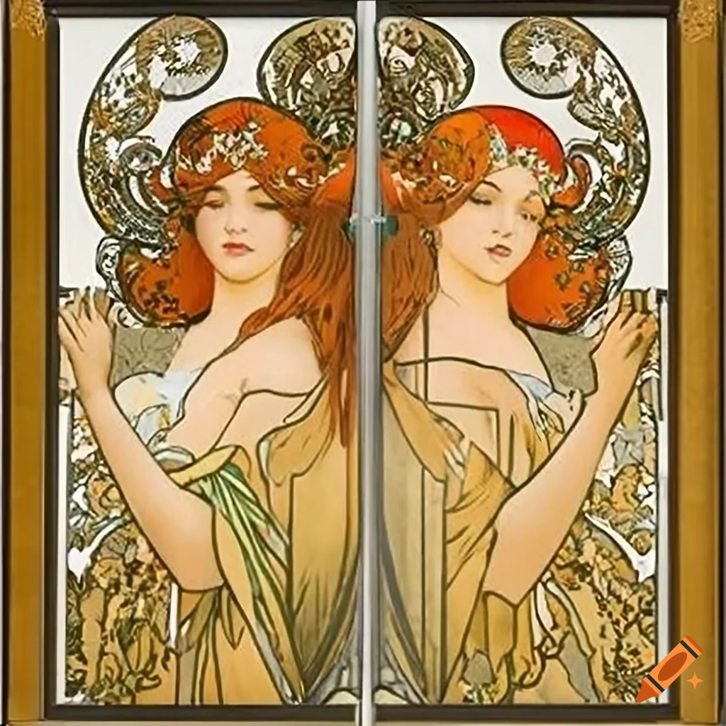 Manga style artwork of two angels embracing on Craiyon