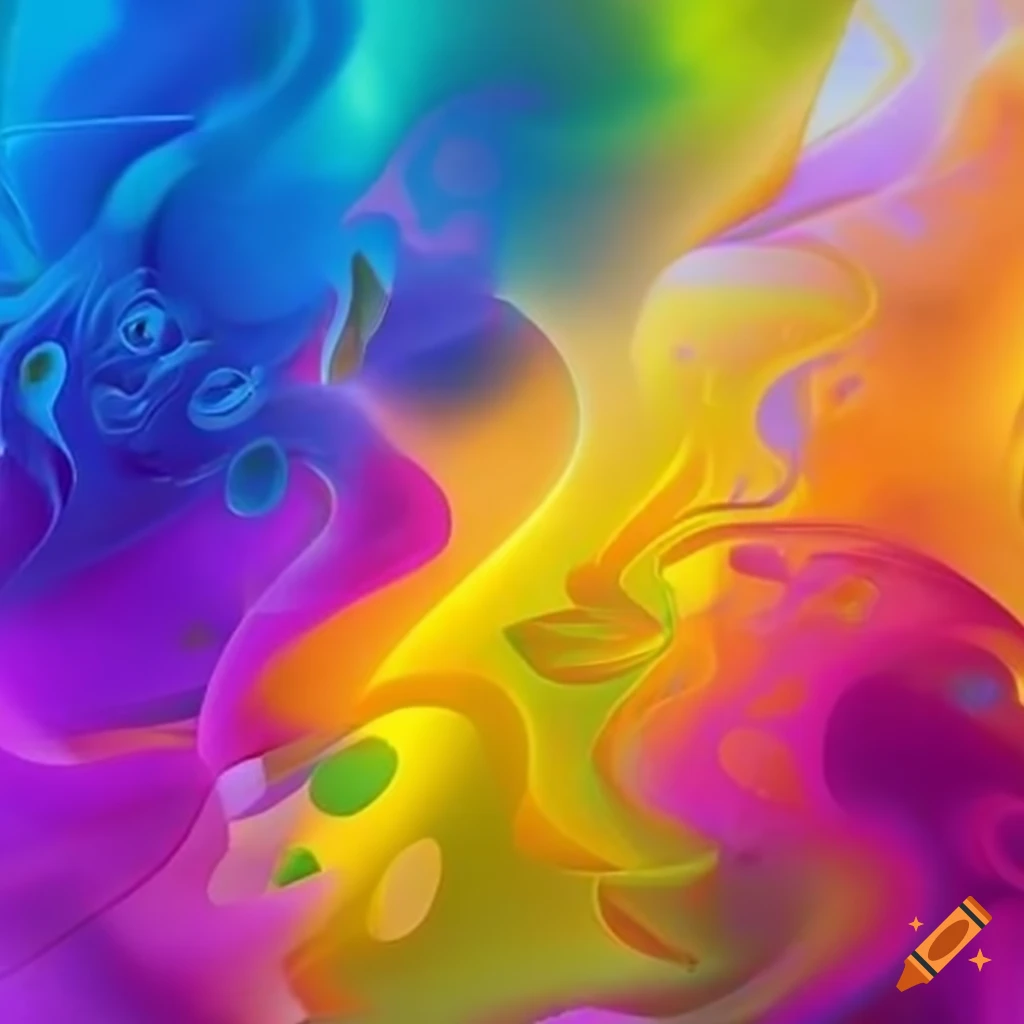 Abstract and creative mixed effects image