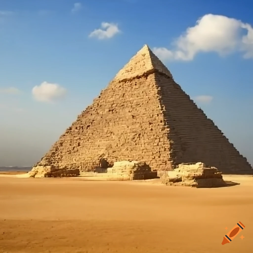 Iconic pyramid structure on Craiyon