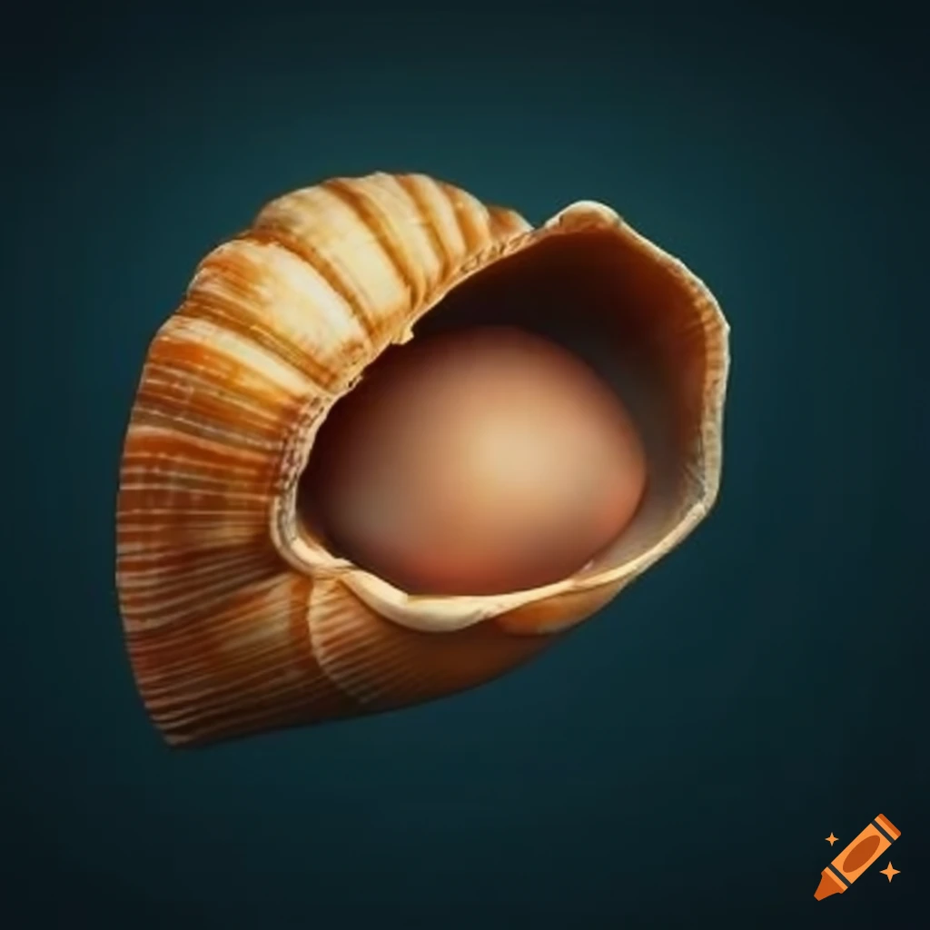 3d typography with the word "keyvan" inside a shell