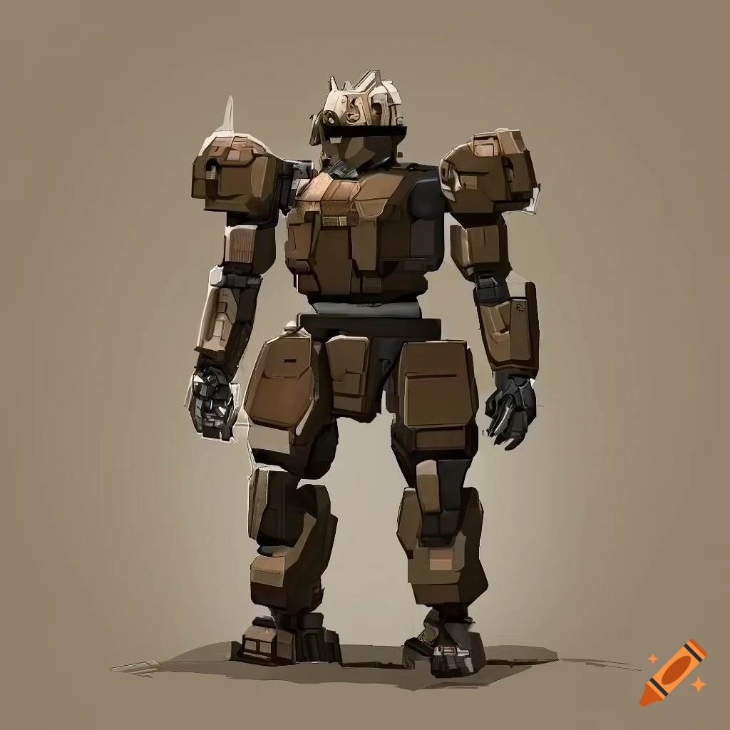 A mecha wombat on a battlefield on Craiyon