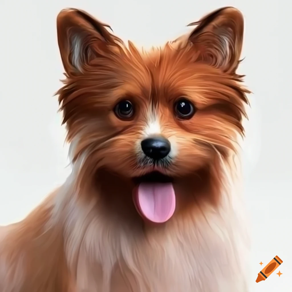 Image of a fluffy dog in outer space on Craiyon
