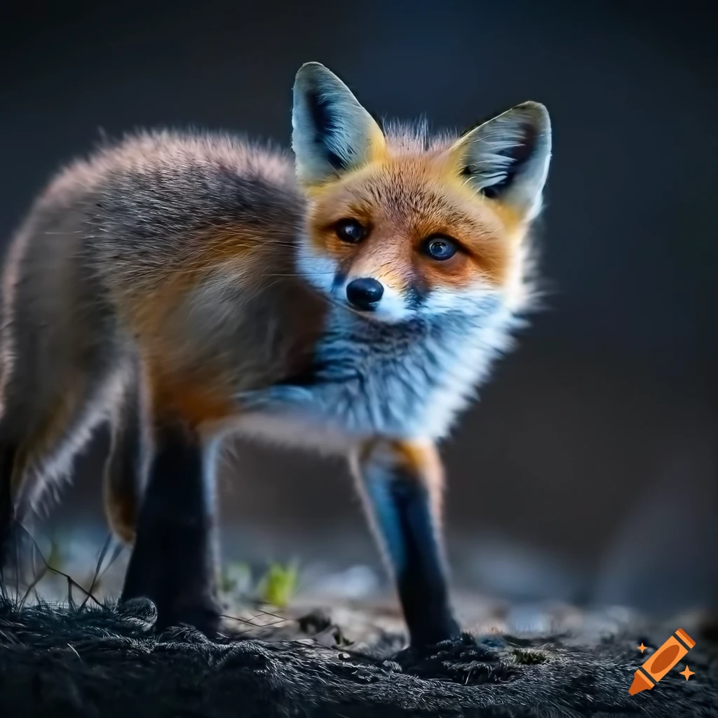 Desert fox with vulture wings on Craiyon