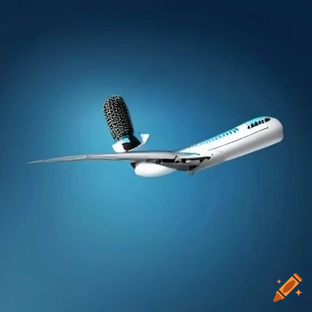 Artistic illustration of a flying microphone on Craiyon