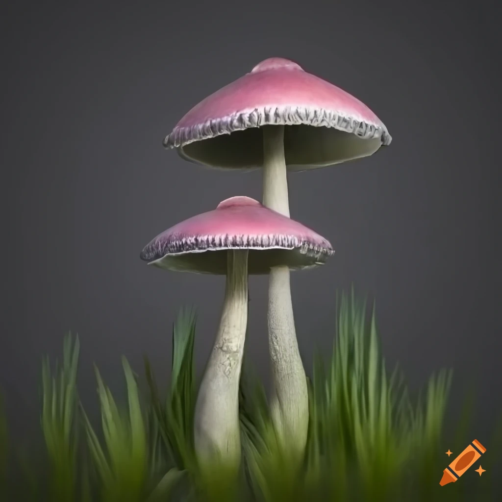Realistic image of mushrooms