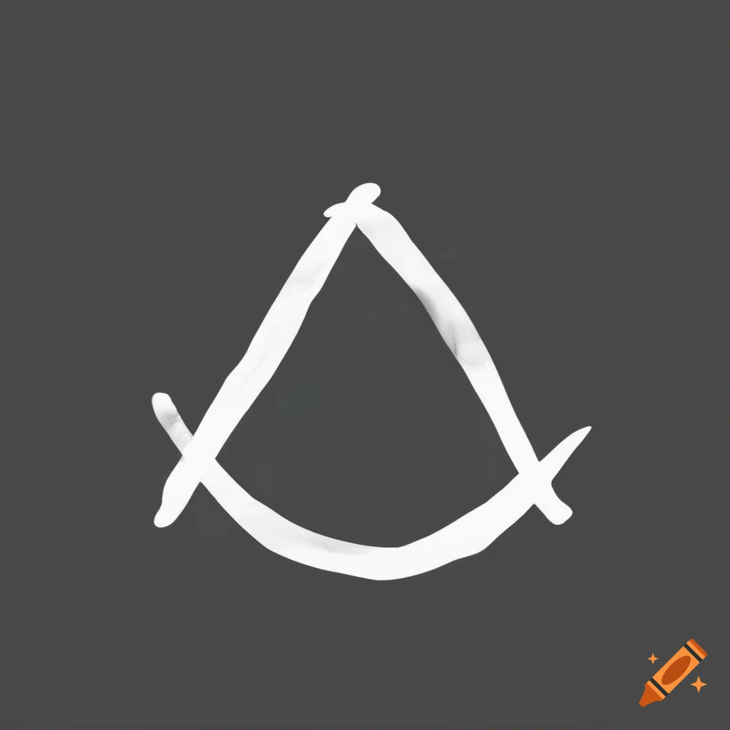 Spellcasting symbol on black background