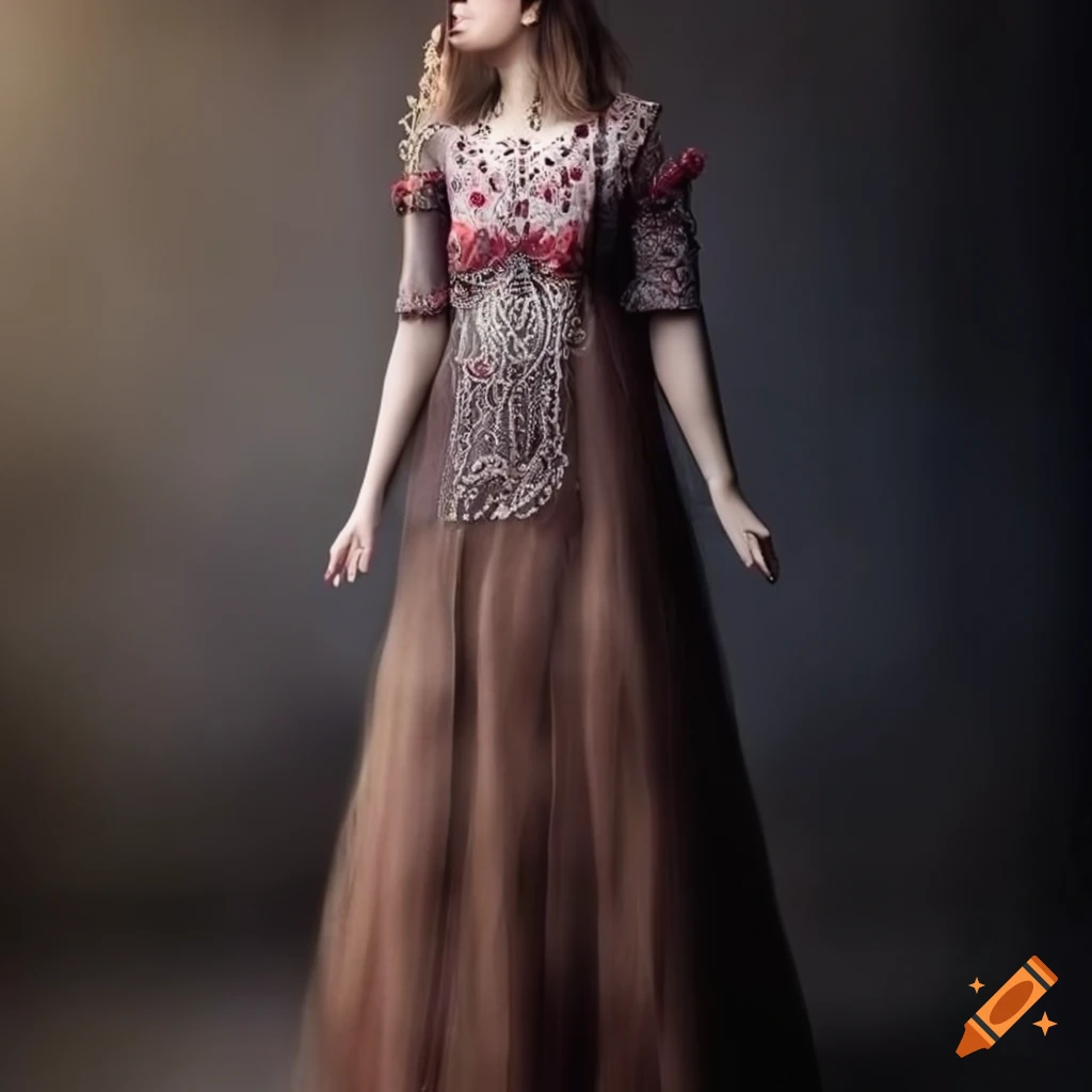 Intricate sami inspired goddess dress on Craiyon