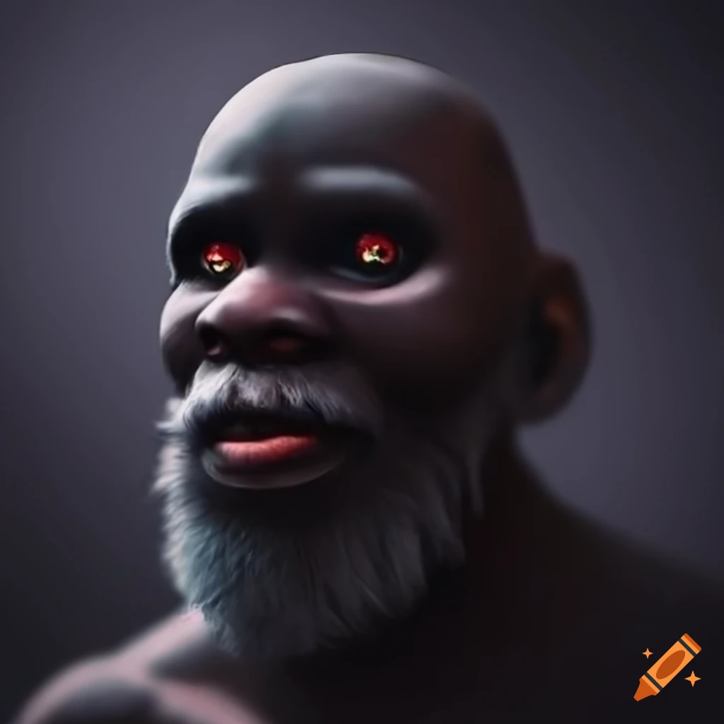 Illustration of a mysterious black Santa Claus on Craiyon