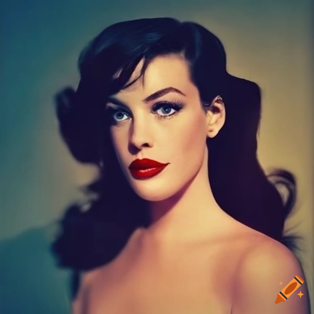 Iconic actress annette funicello in a chic leotard in a vintage ...