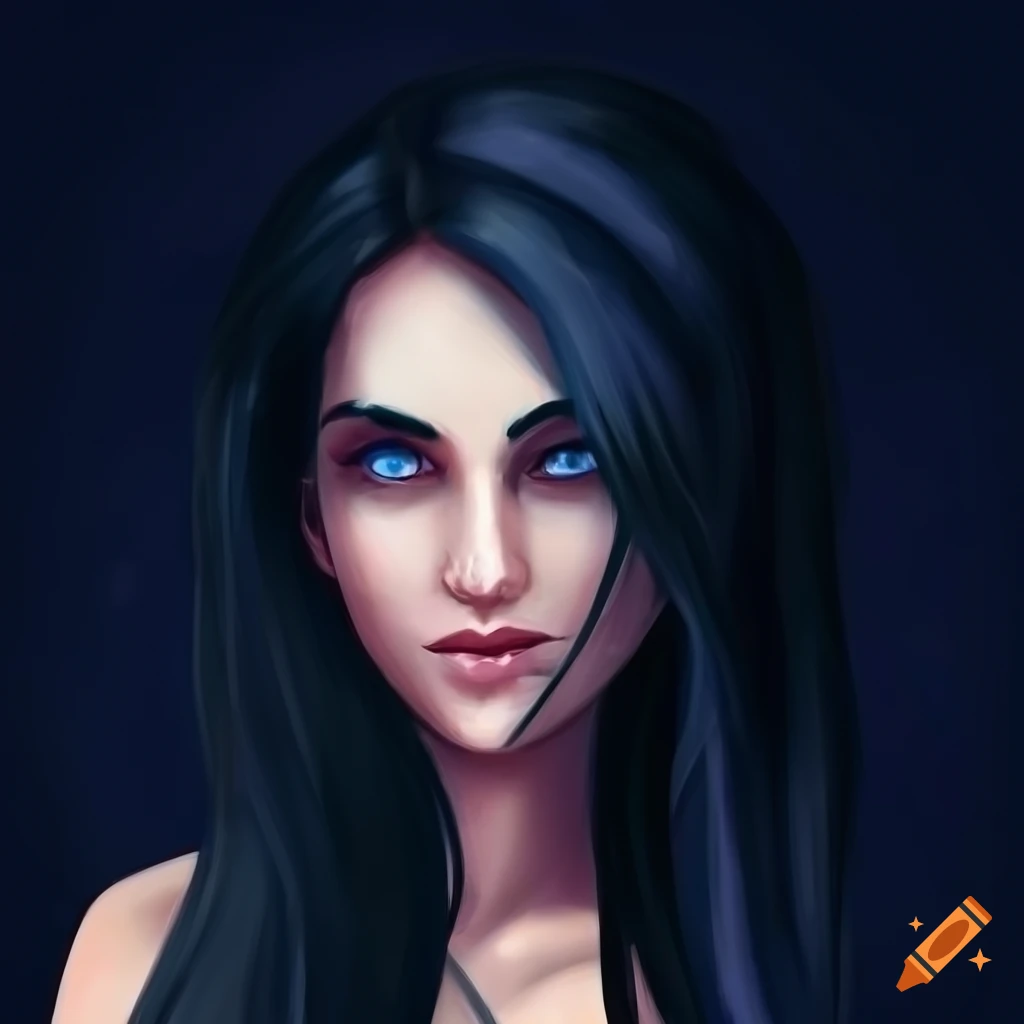 Portrait Of A Pale Goth Girl With Green Eyes Red Black Hair Dark Makeup And Glasses On Craiyon