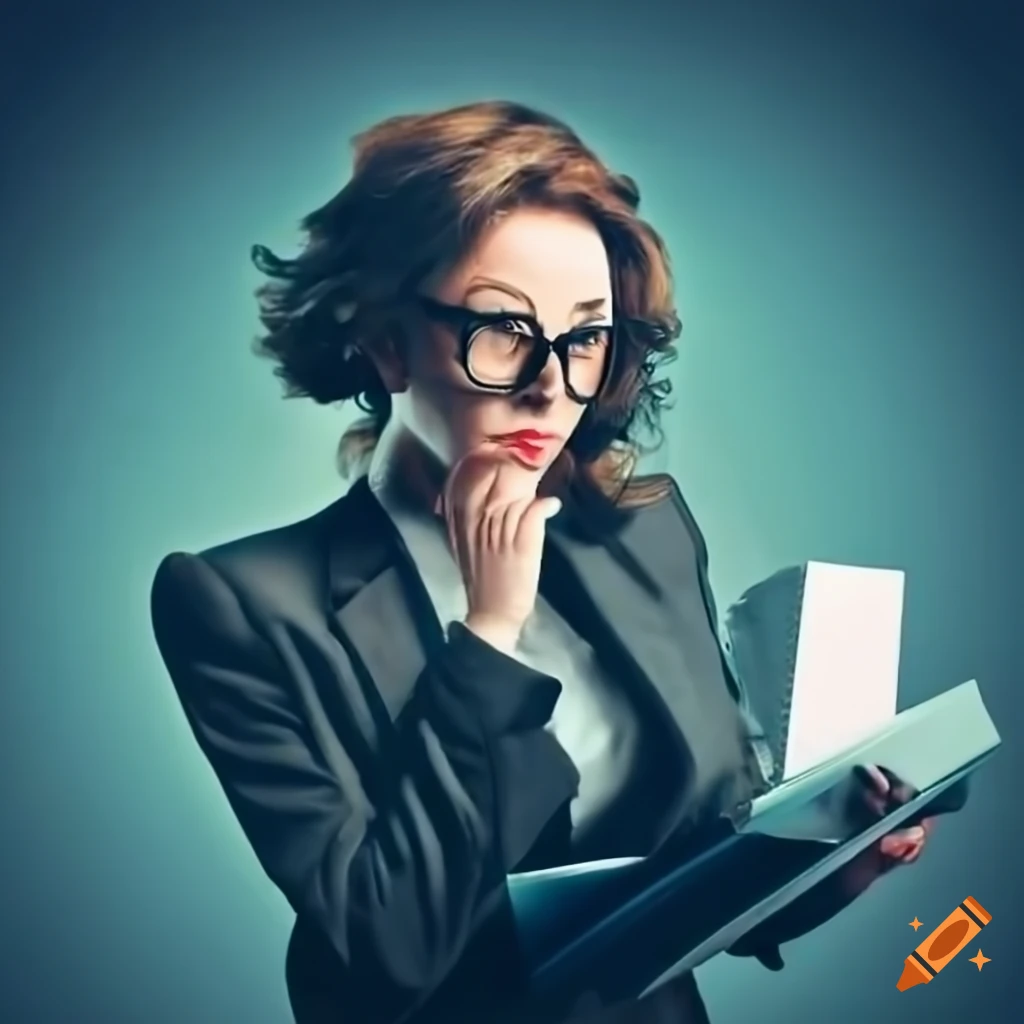 Female journalist writing on a laptop on Craiyon