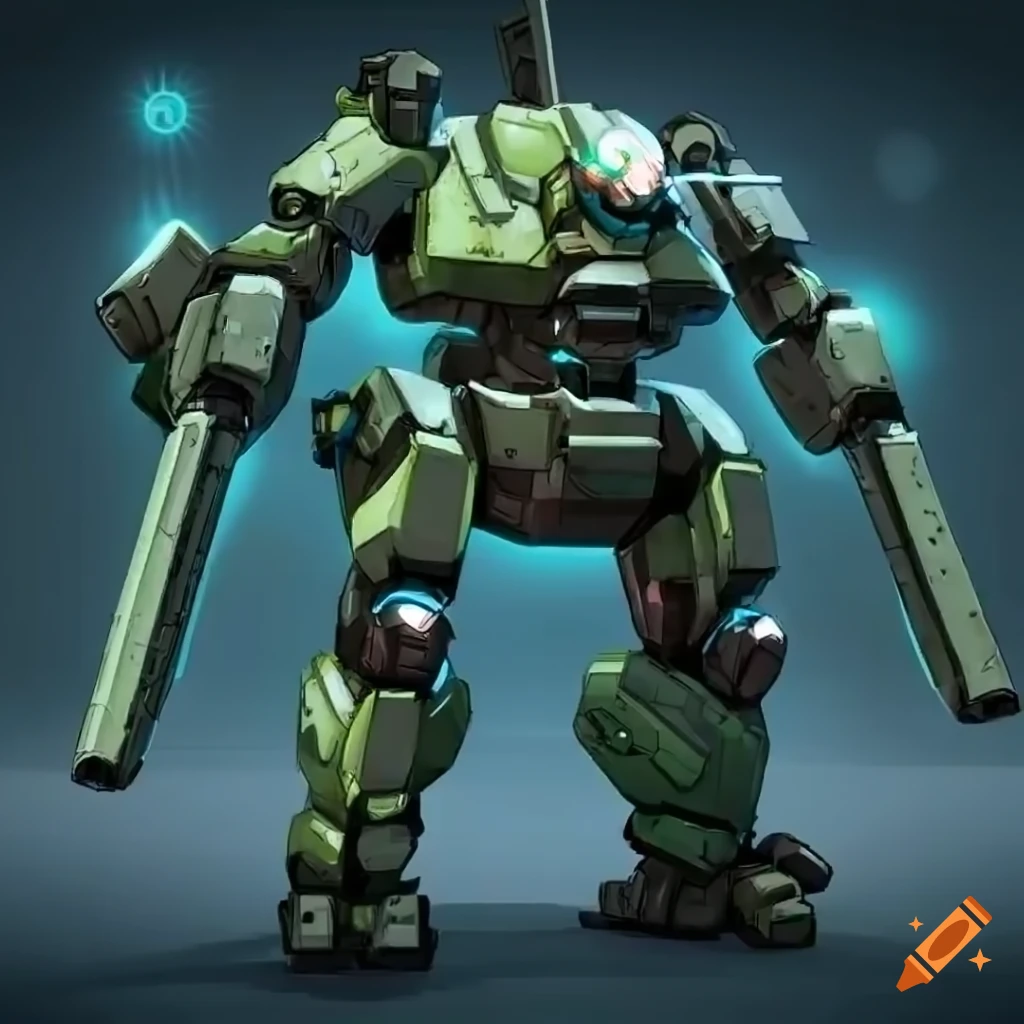 Mecha tank in anime art style on Craiyon