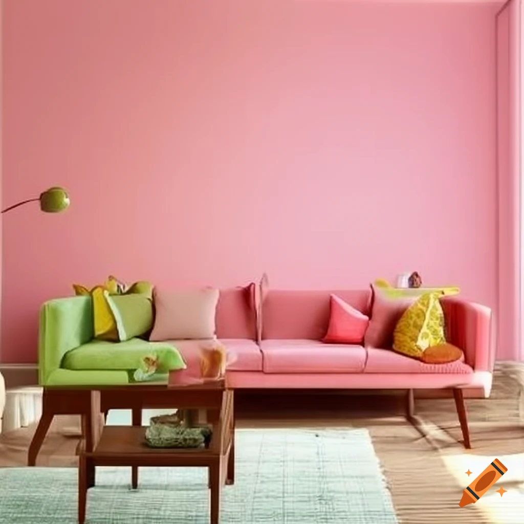 Vibrant and stylish interior design on Craiyon