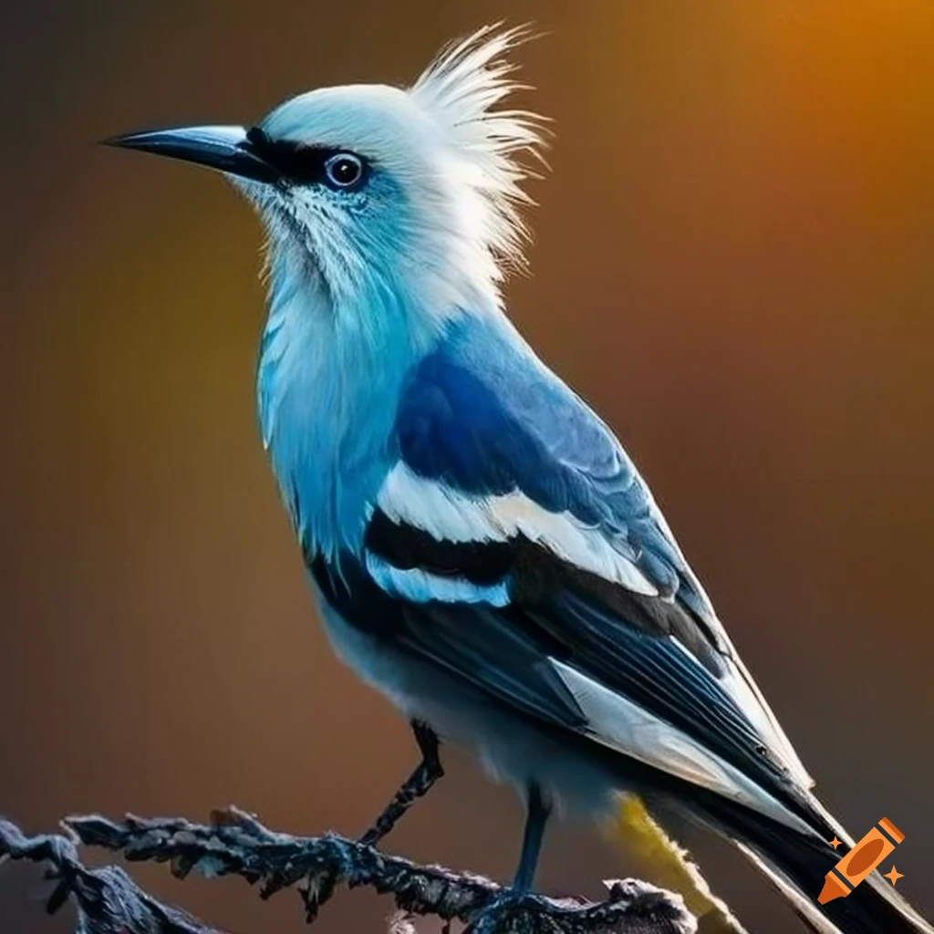 Oil painting of a Clark's Nutcracker bird on Craiyon