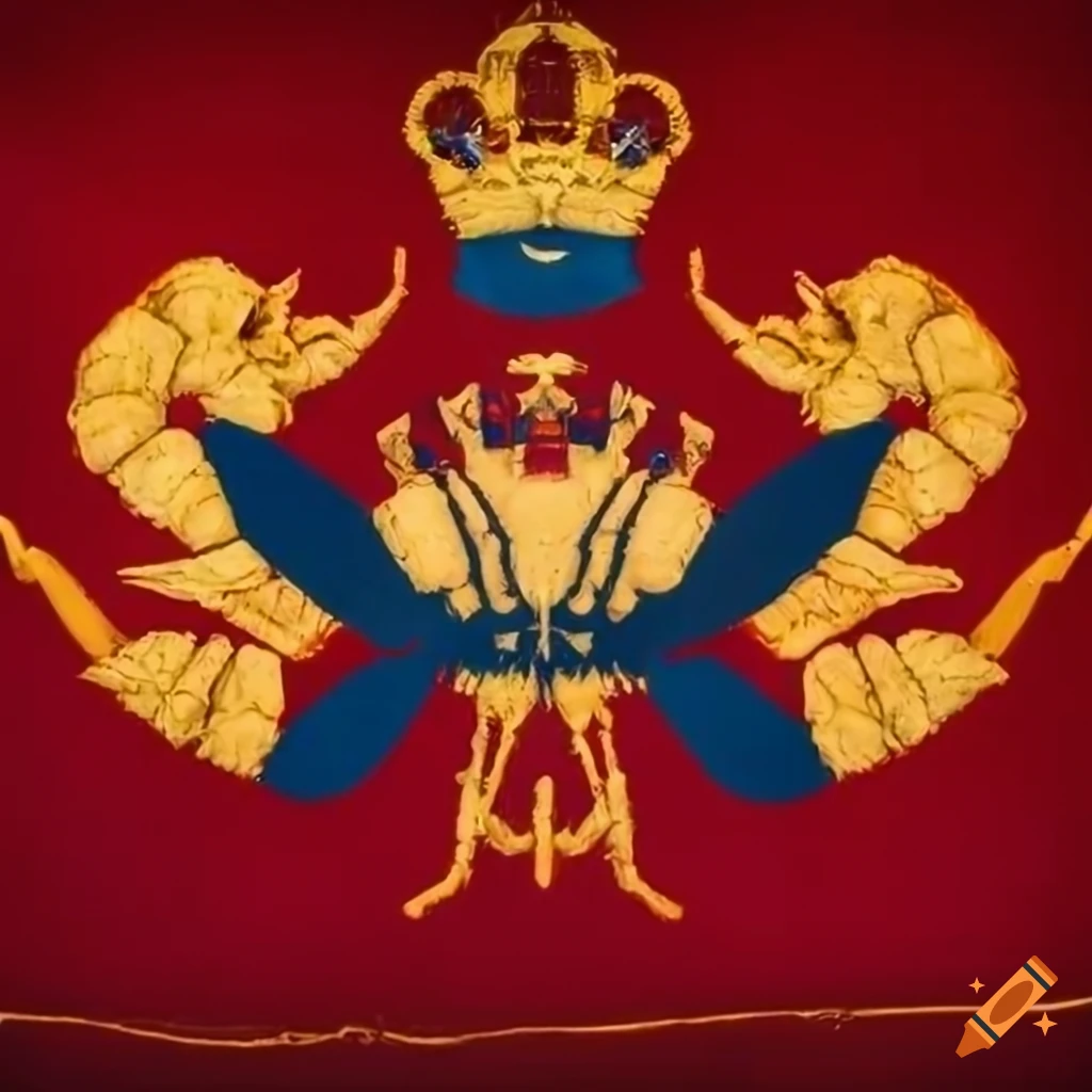 Flag of the crustacean empire on Craiyon
