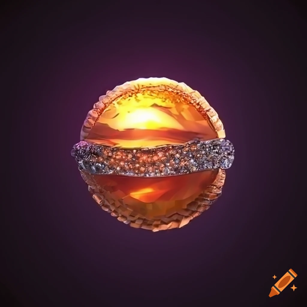 3d high-resolution logo with gem-encrusted jewelry design on Craiyon