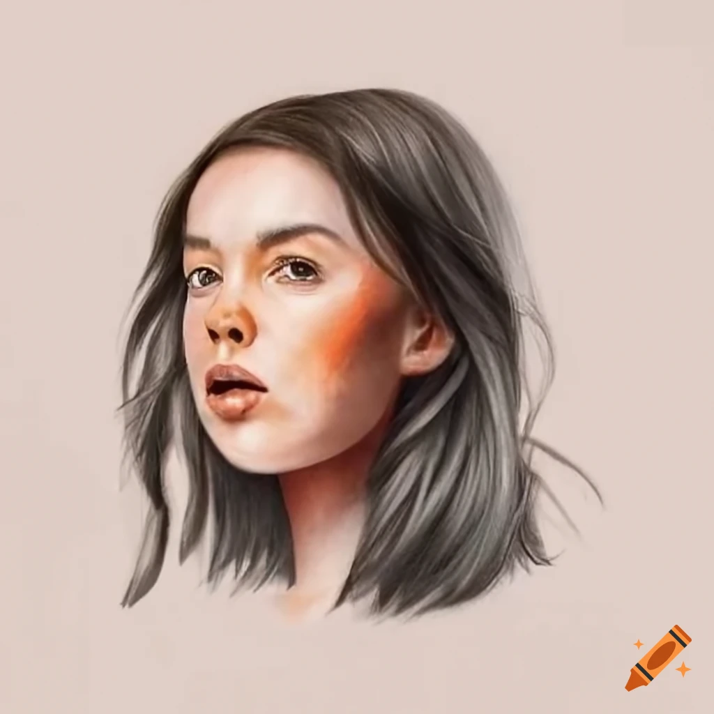 Cartoon of bjork as a young girl on Craiyon