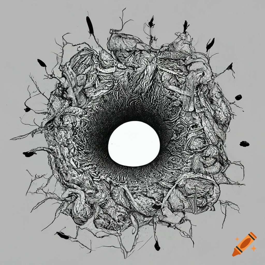 Abstract drawing on Craiyon