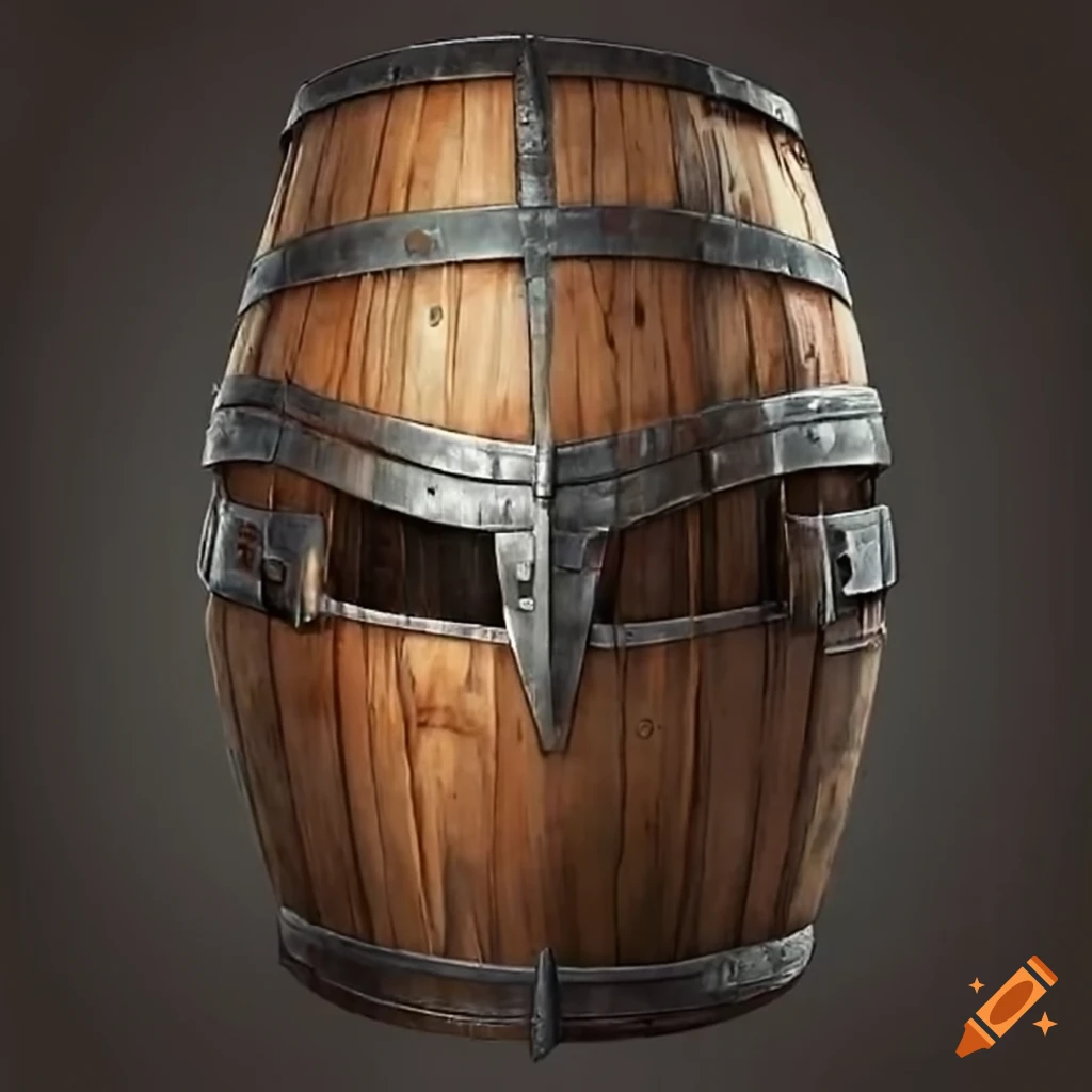 Wooden barrel armor