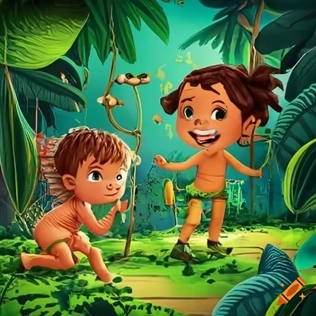 Kids junior genious jungle game on Craiyon