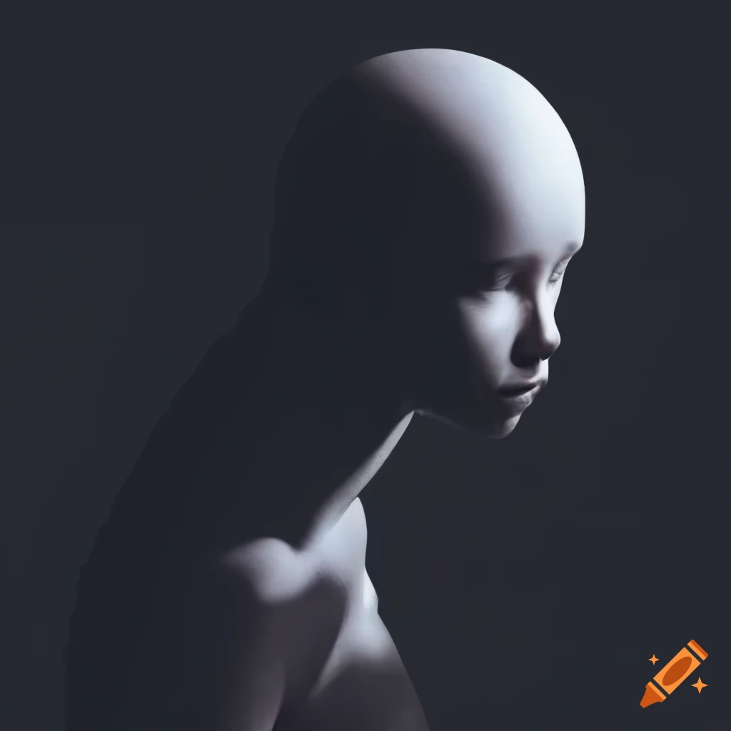 Artistic representation of a shadowy figure leaning against a wall