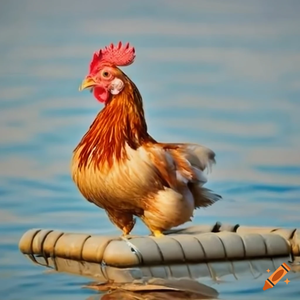 Boy using electric clipper to trim a chicken's belly on Craiyon
