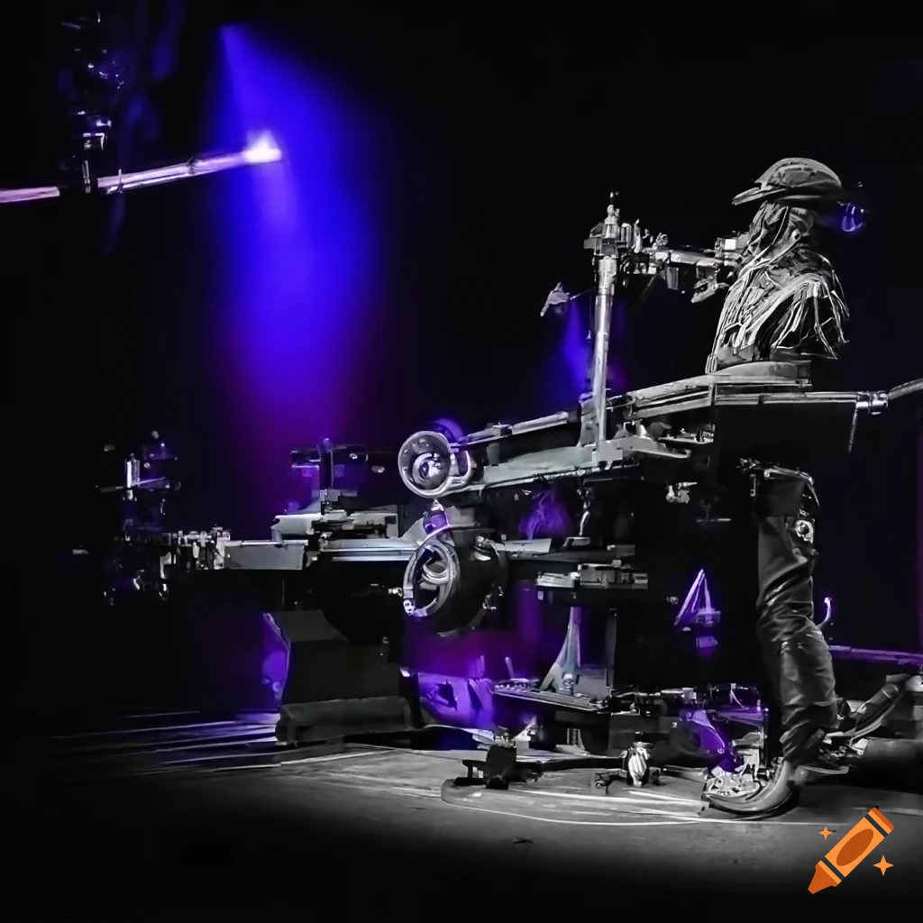 Concert tour poster with abstract design