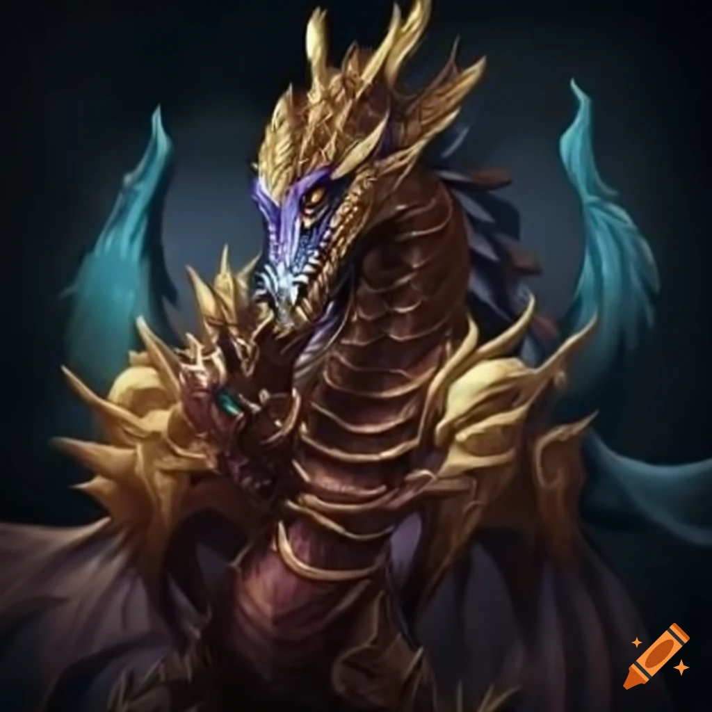 Image of a powerful dragon named yharon on Craiyon