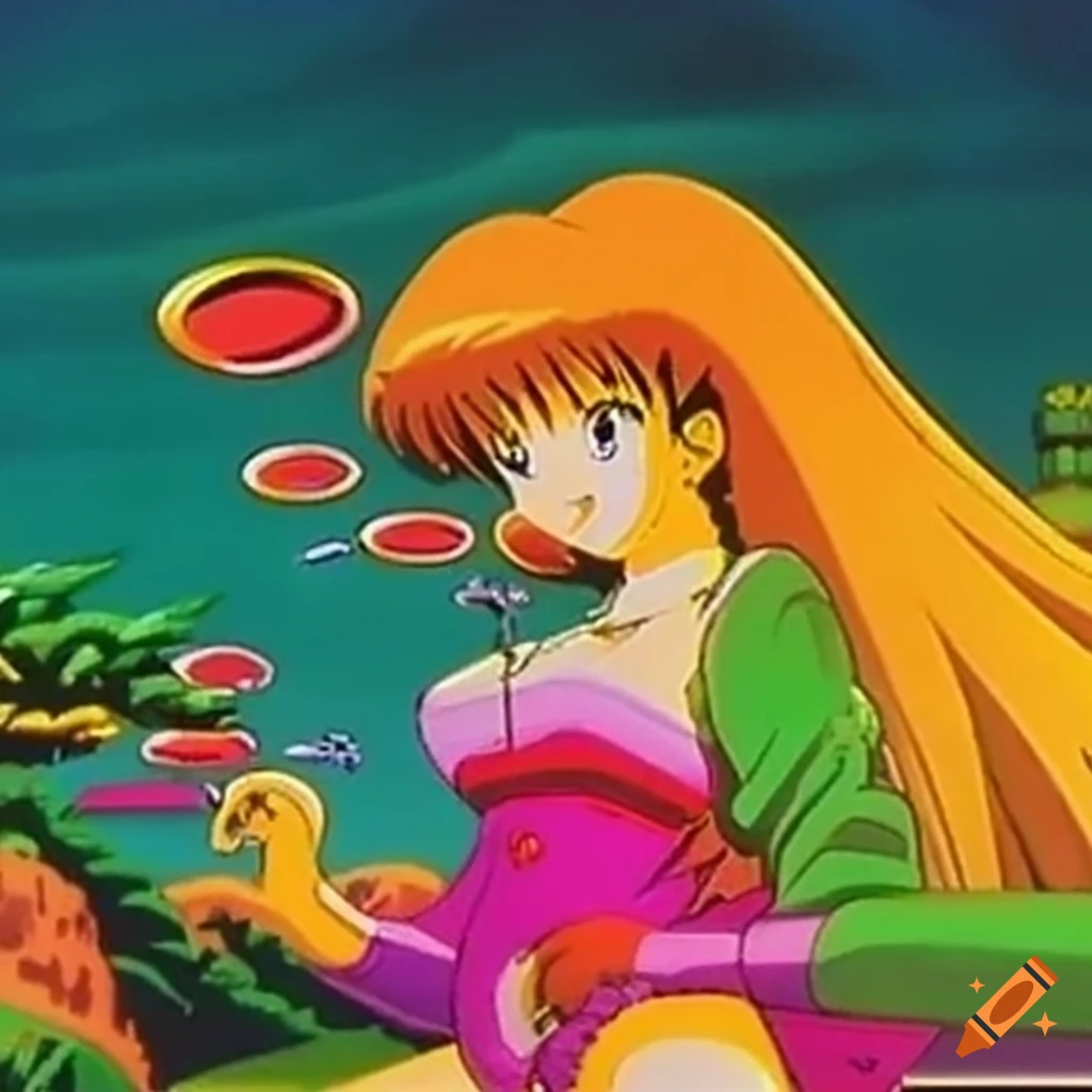 Nostalgic 1990s chillwave scene on Craiyon