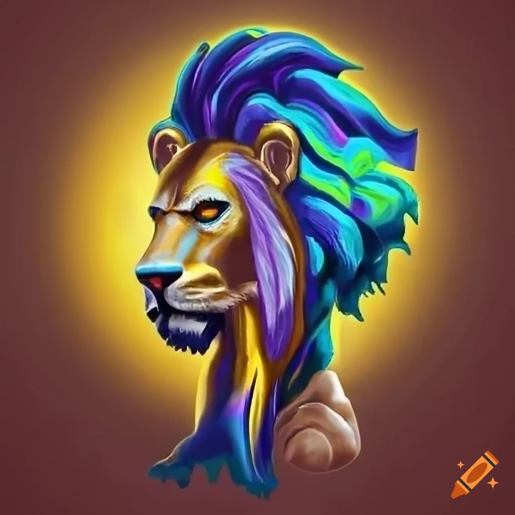 Digital art of a lion humanoid on Craiyon