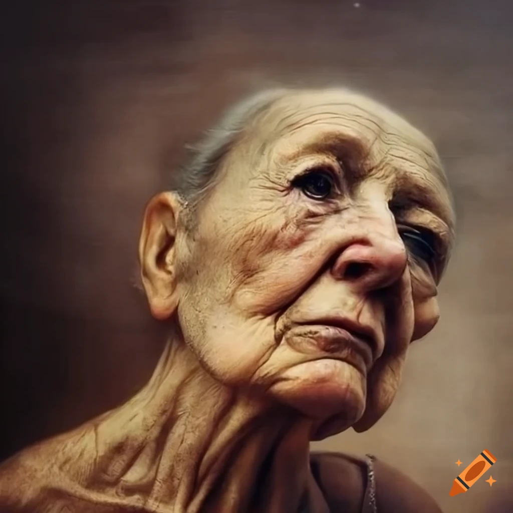 Surreal portrait of a man losing his memory in an industrial interior ...