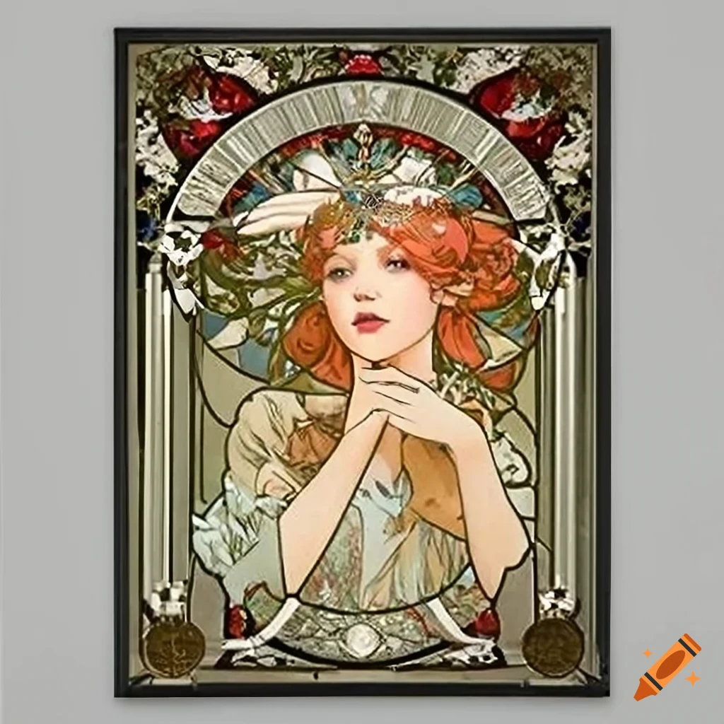 Full-length manga princess art with angelic elf-like eyes